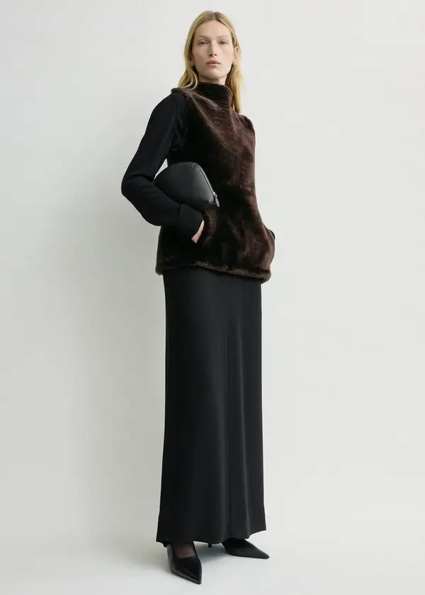 TOTEME Shearling-front Top