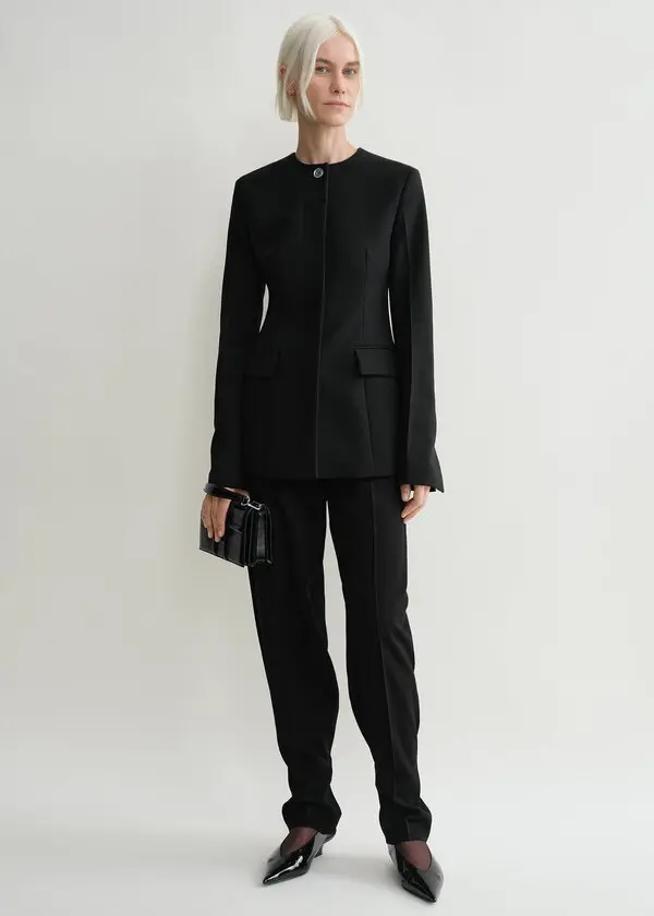 TOTEME Collarless Cinched Jacket