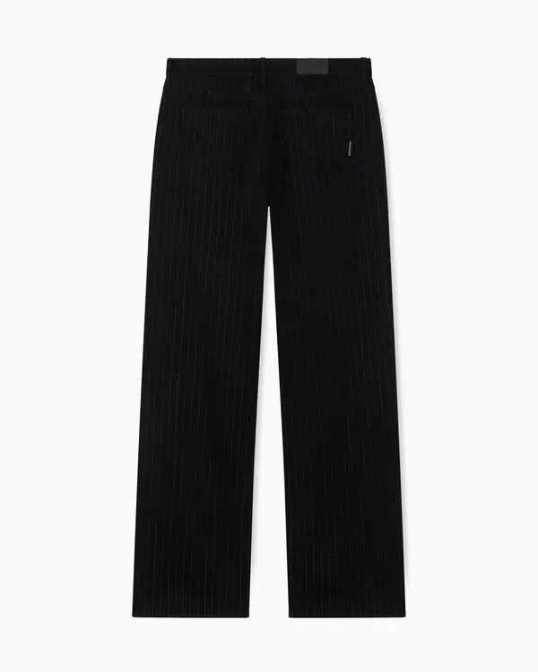 Armani Exchange Relaxed Fit Denim Jeans In Metallic Pink