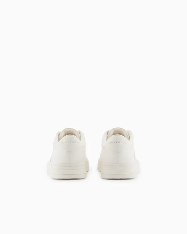 Armani Exchange Sneakers With Webbing And Rubber Sole - Two-tone