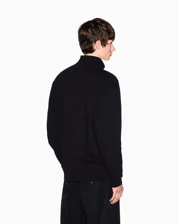 Armani Exchange Full-zip Sweatshirt With Chest Pocket