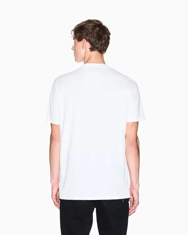 Armani Exchange Regular Fit T-shirt With Patch Pocket - White