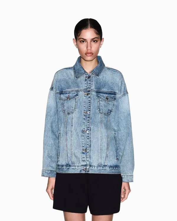 Armani Exchange Rigid Indigo Denim Jacket