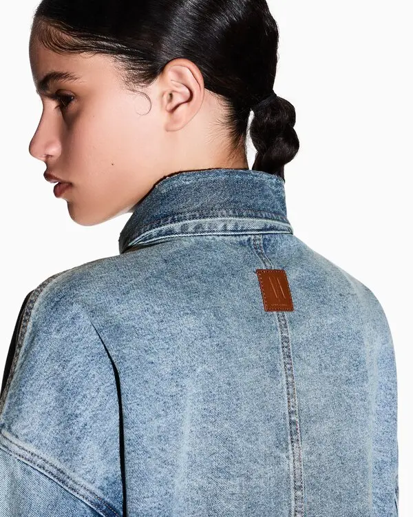 Armani Exchange Rigid Indigo Denim Jacket