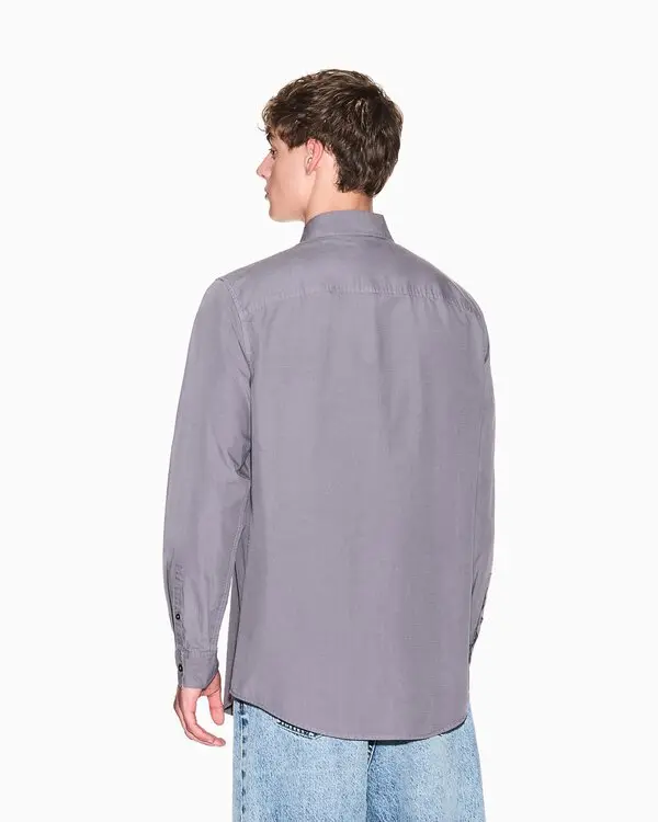 Armani Exchange Cotton Ripstop Shirt - Black