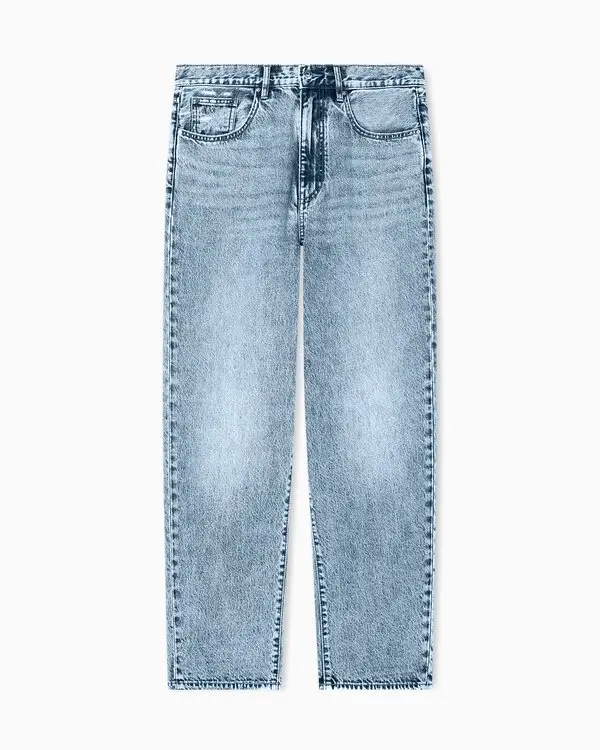 Armani Exchange Loose Fit Denim Wash Basic Jeans