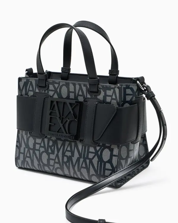 Armani Exchange Monogram Shopper Bag