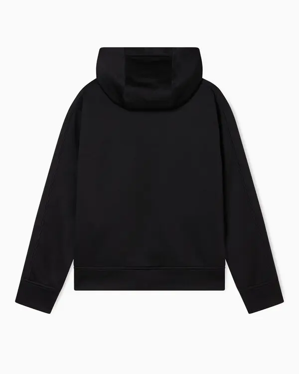 Armani Exchange Zip-up Hoodie With Gold Patch