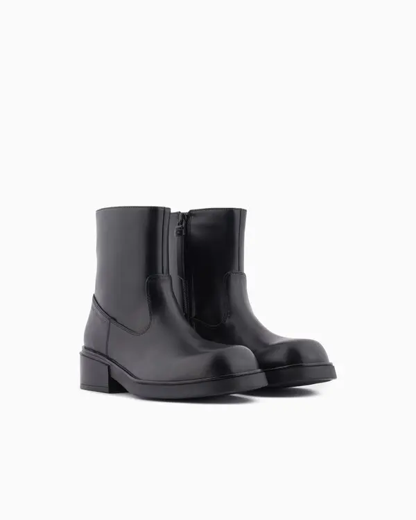 Armani Exchange Square-toe Camperos Ankle Boots