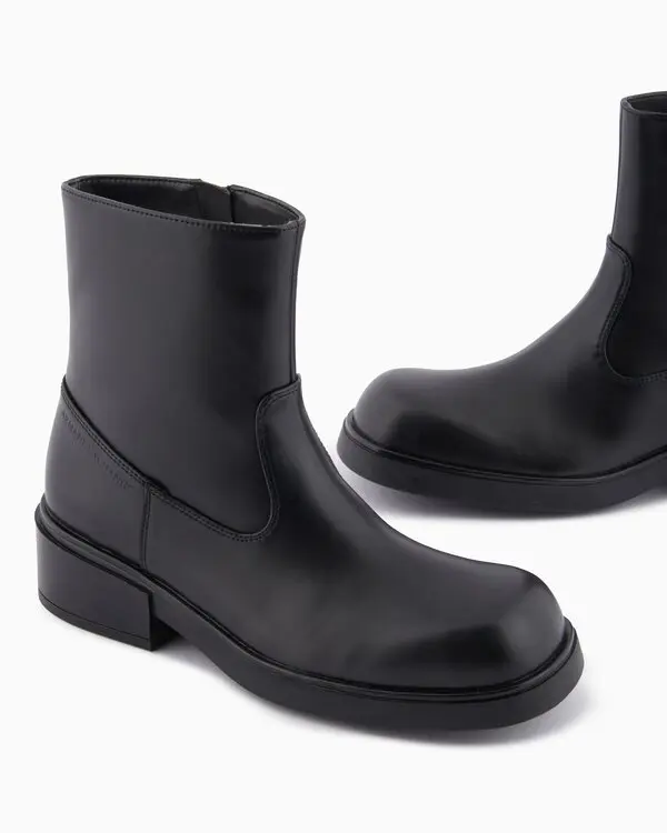 Armani Exchange Square-toe Camperos Ankle Boots
