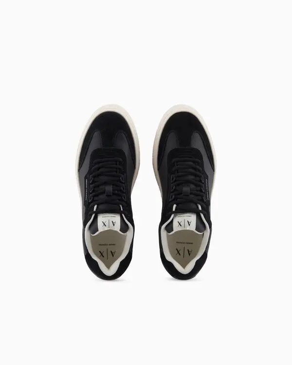 Armani Exchange Technical Fabric Sneakers - Black
