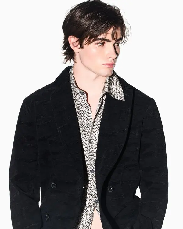 Armani Exchange Regular Fit Shirt With Allover Logo Print