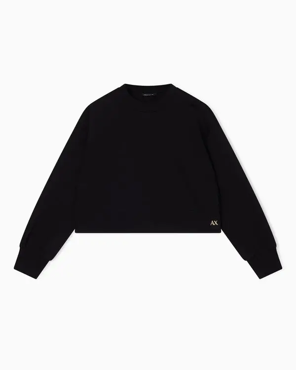 Armani Exchange Bonded Stretch Cotton Sweatshirt