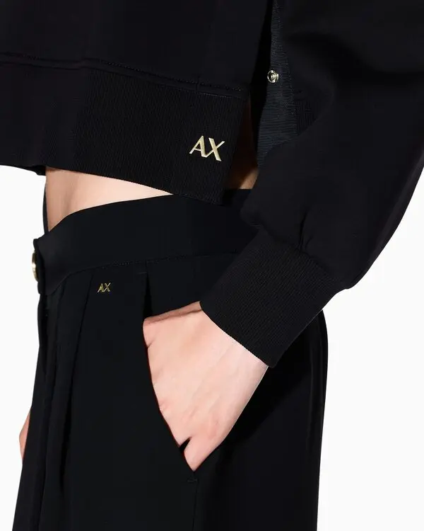 Armani Exchange Bonded Stretch Cotton Sweatshirt