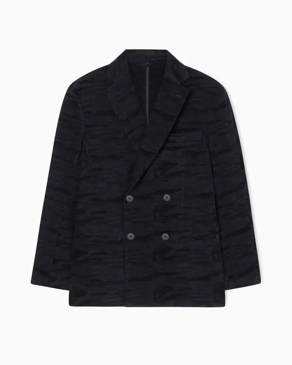 Armani Exchange Jacquard Denim Jacket