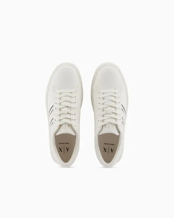 Armani Exchange Urban-tech Sneakers With Webbing Details - Two-tone