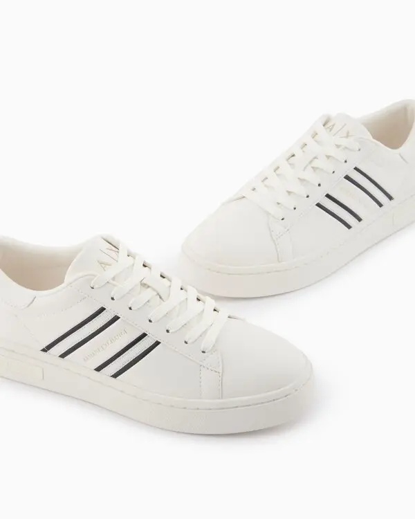Armani Exchange Urban-tech Sneakers With Webbing Details - Two-tone