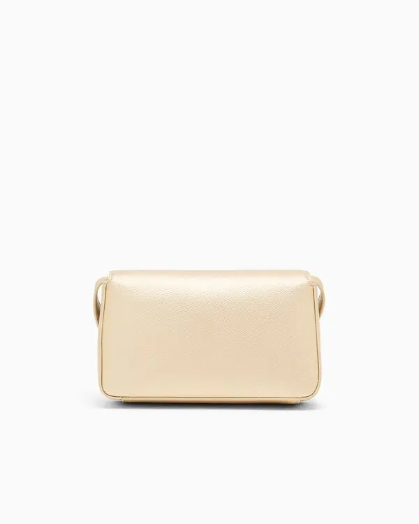 Armani Exchange Mini Clutch Bag With Tone Clasp - Gold