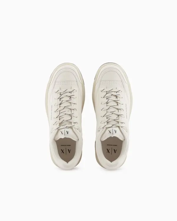 Armani Exchange Technical Fabric Sneakers - White