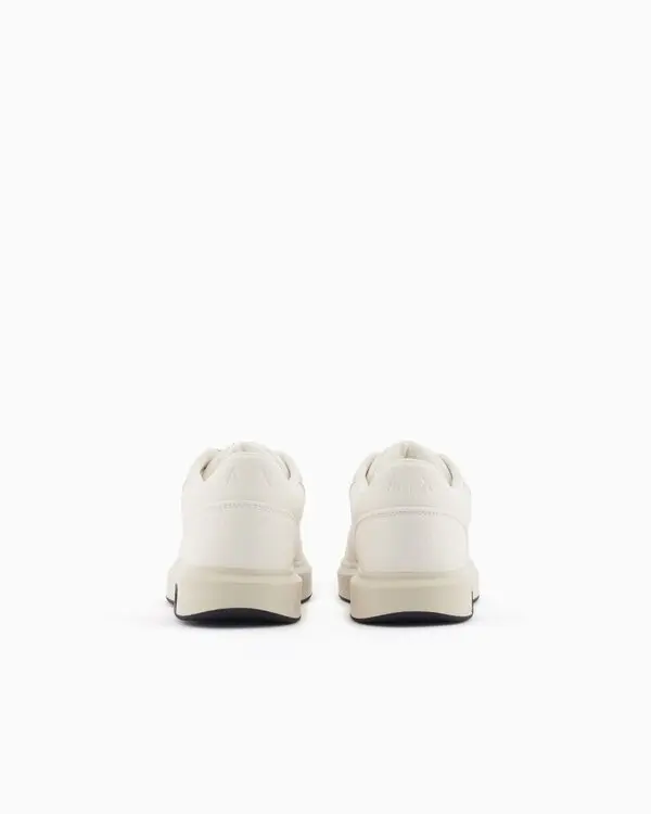 Armani Exchange Technical Fabric Sneakers - White