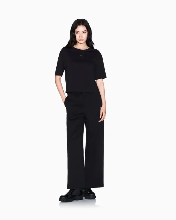 Armani Exchange Jogger Trousers In Bonded Fabric