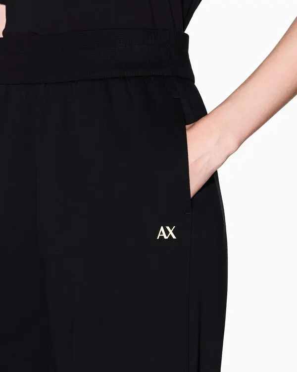 Armani Exchange Jogger Trousers In Bonded Fabric