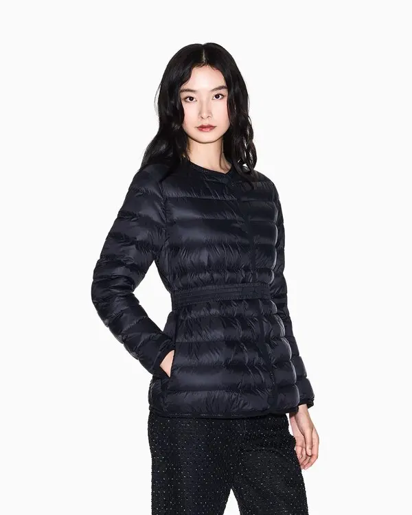 Armani Exchange Short Quilted Nylon Down Jacket