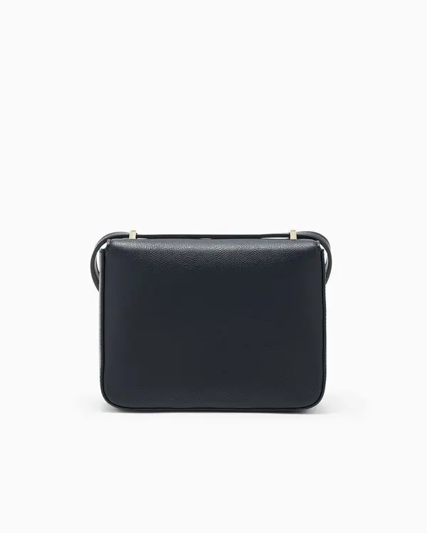 Armani Exchange Messenger Bag In Coated Fabric - Black