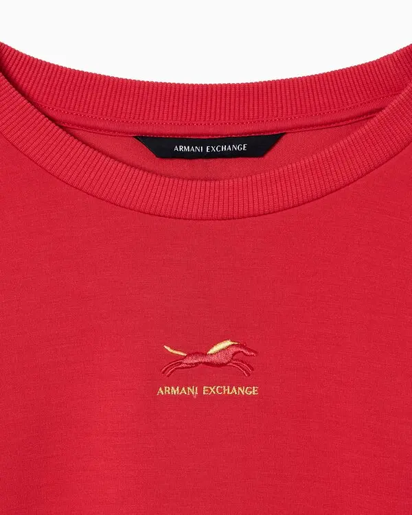 Armani Exchange Scuba Stretch Minimal Chic Sweatshirt