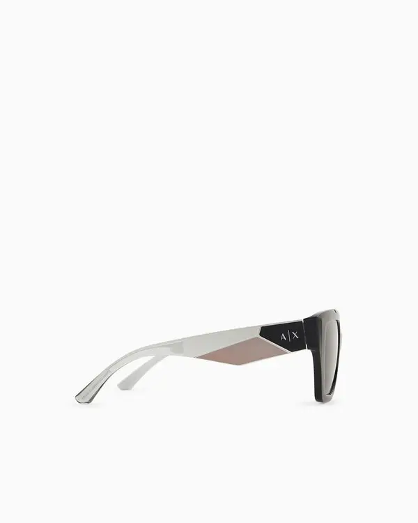 Armani Exchange Square Sunglasses - Black