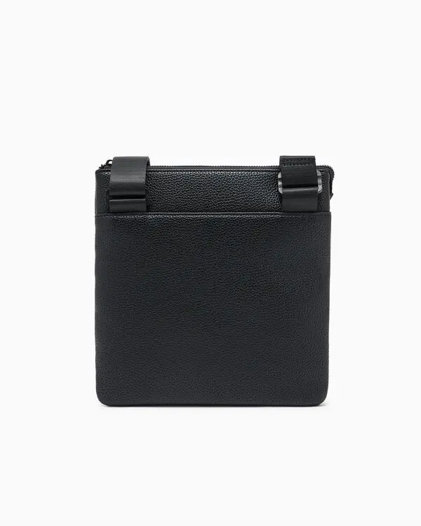 Armani Exchange Faux Leather Shoulder Bag With Logo