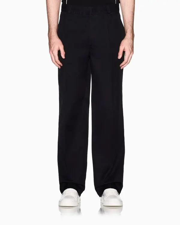 Armani Exchange Classic Comfort Cotton Twill Trousers