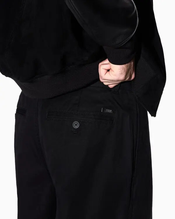 Armani Exchange Classic Comfort Cotton Twill Trousers