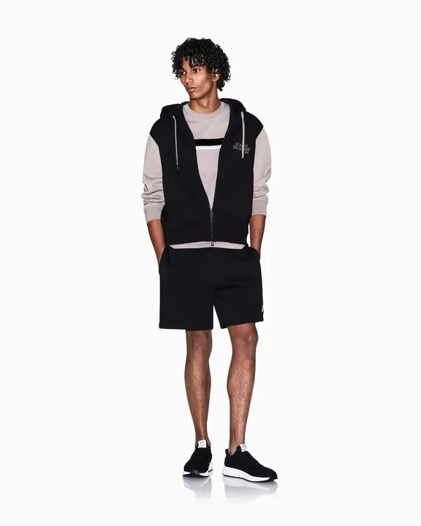 Armani Exchange Cotton Bermuda Shorts With Side Logo