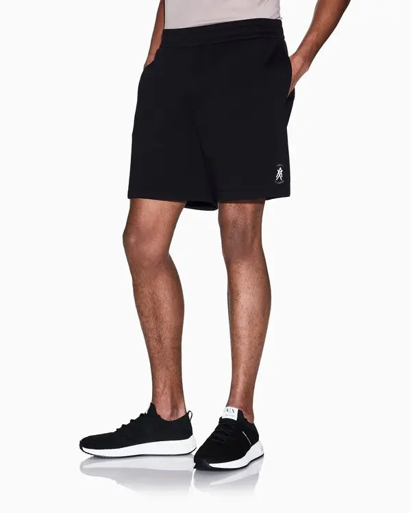 Armani Exchange Cotton Bermuda Shorts With Side Logo