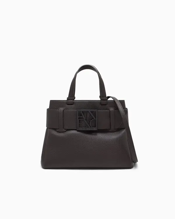 Armani Exchange Textured Shopper Bag - Brown