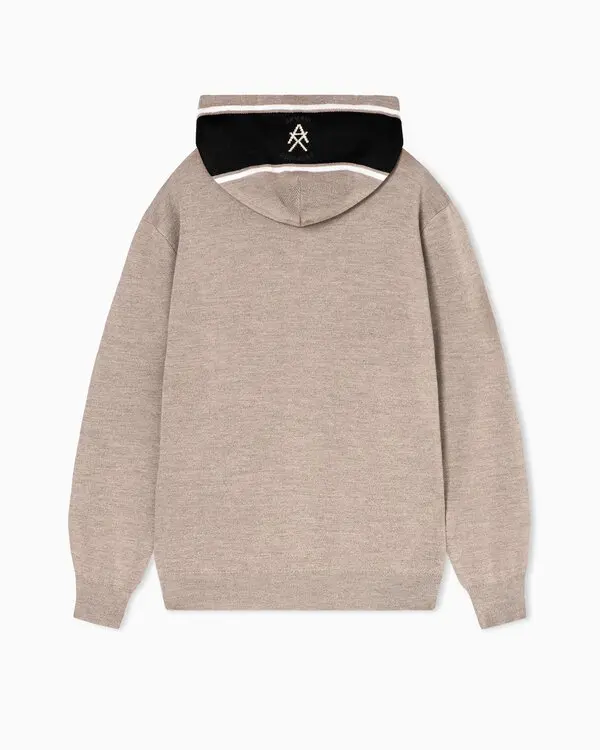 Armani Exchange Contrast Hooded Sweater