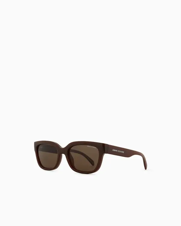 Armani Exchange Irregular-shaped Women’s Sunglasses - Brown
