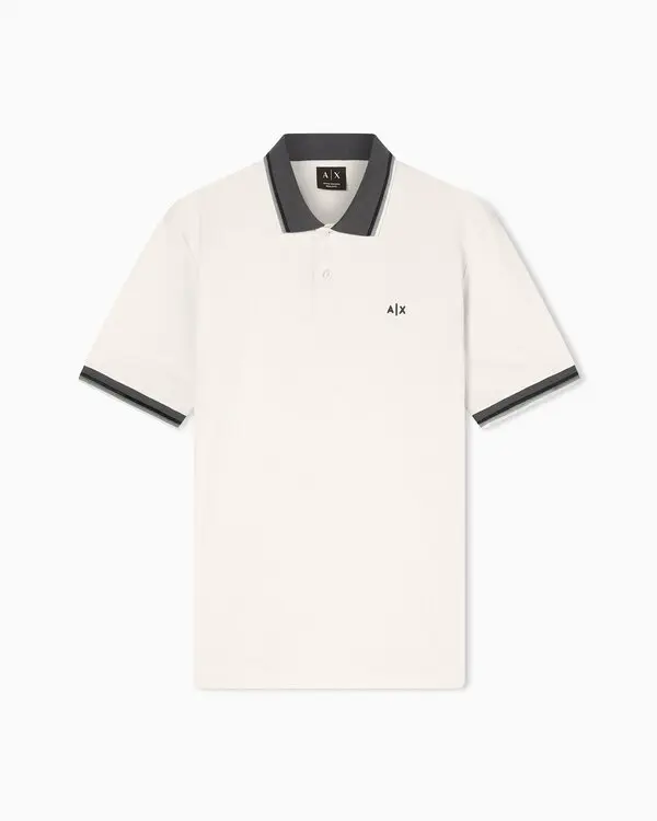 Armani Exchange Cotton Polo Shirt - White