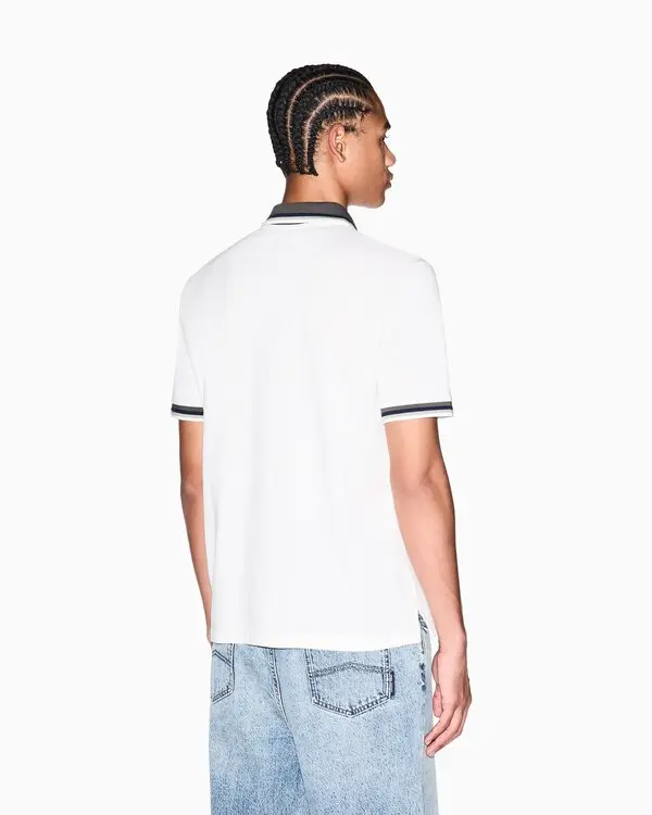 Armani Exchange Cotton Polo Shirt - White