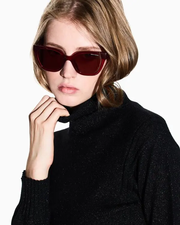 Armani Exchange Cat Eye Sunglasses - Red