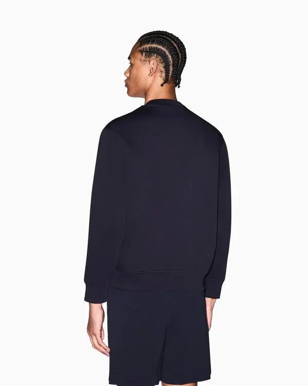 Armani Exchange Crew Neck Sweatshirt With Chest Pocket