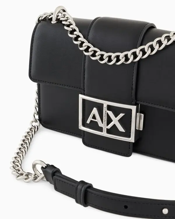 Armani Exchange Crossbody Messenger Bag - Black