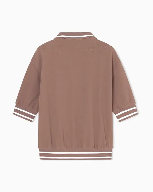 Armani Exchange Stretch Viscose Piquet Polo