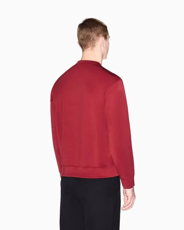 Armani Exchange Stretch Modal Sweatshirt - Red