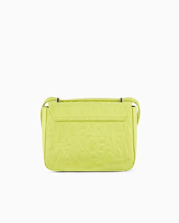 Armani Exchange Messenger Bag Crossbody In Coated Fabric - Green
