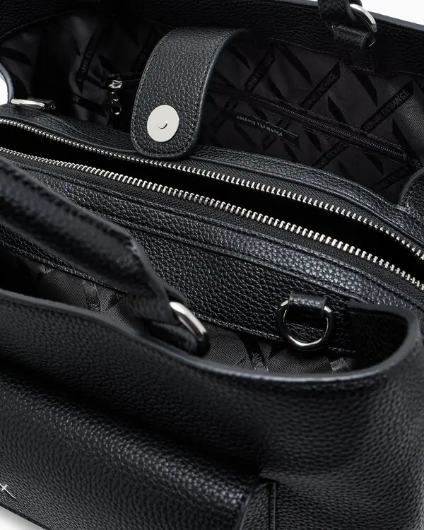 Armani Exchange Handbag With Shoulder Strap With Logo - Black