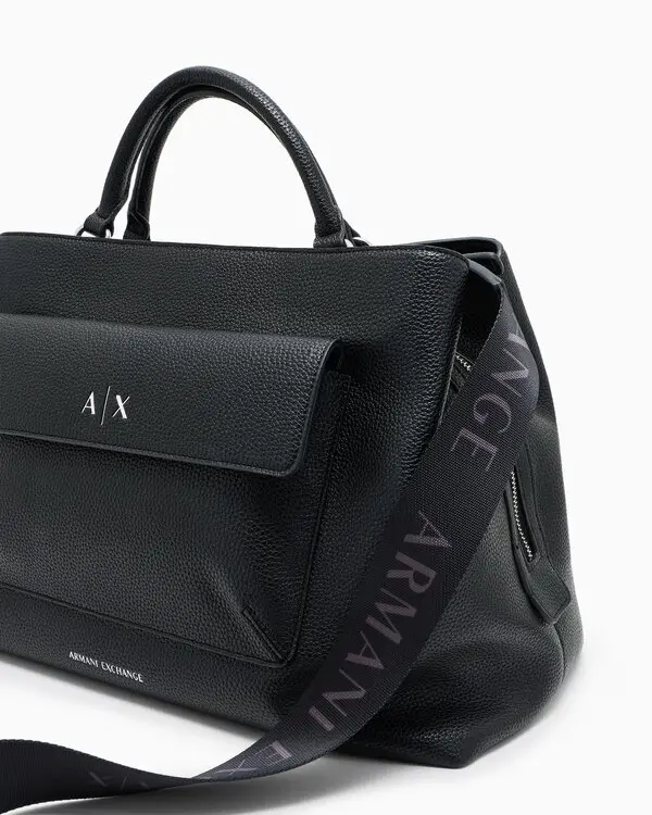 Armani Exchange Handbag With Shoulder Strap With Logo - Black