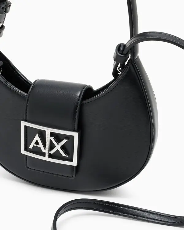 Armani Exchange Mini Bag With An Outside Coating - Black