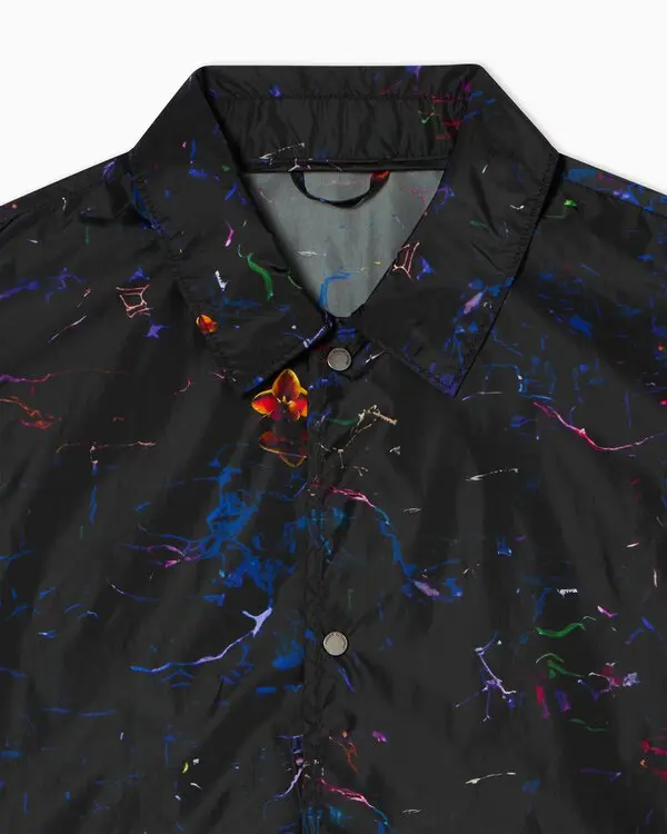 Armani Exchange Lightweight Blouson In Technical Nylon